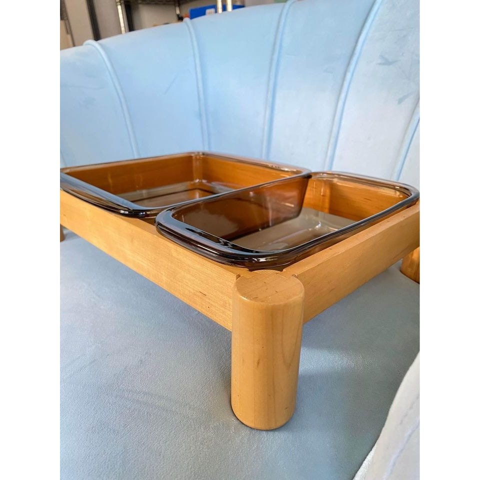 Vintage Pyrex / Corning Party Server Buffet Amber Baking - Etsy