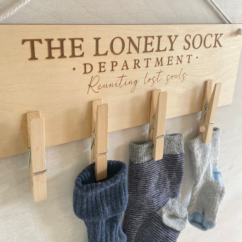 Missing Sock Laundry Art - Etsy UK