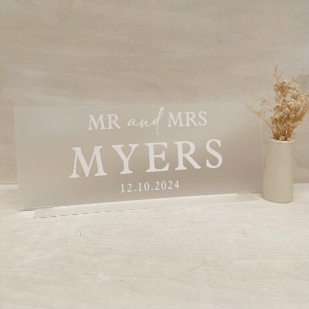 Top Table Wedding Sign / Custom Sign for Wedding Top Table / Wedding ...