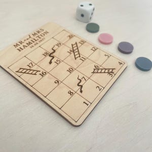 Snakes and Ladders Table Top Wedding Favour Game / Wedding Games ...