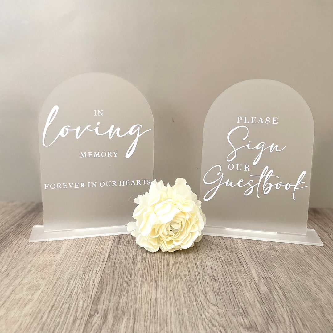 Arched Acrylic Wedding Signs/ Table Decorative Signs / Table Decor ...