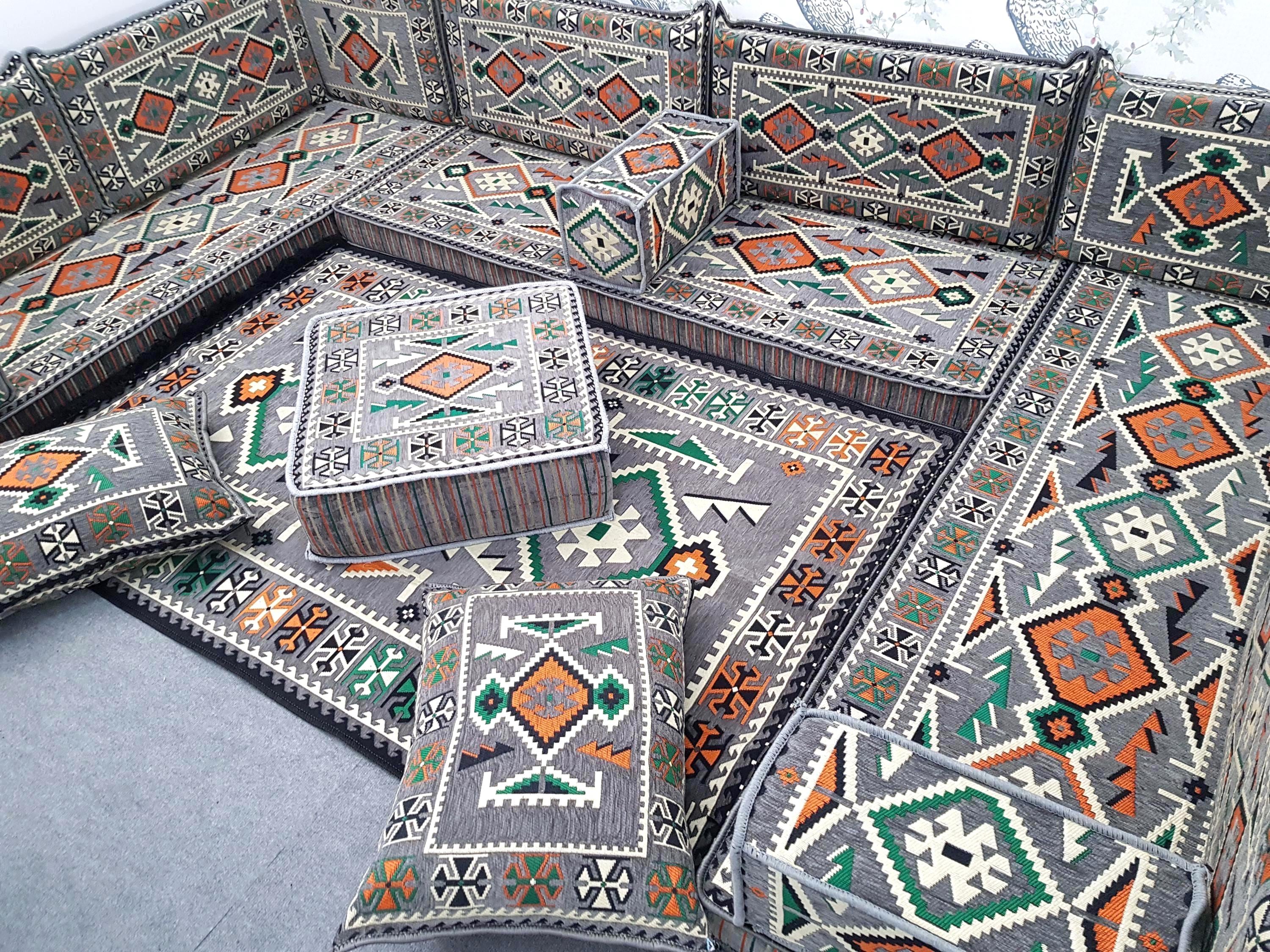 Arabic Majlis Sofa , Moroccan Sofa , Floor Sofa , U Shape Floor Seating ...