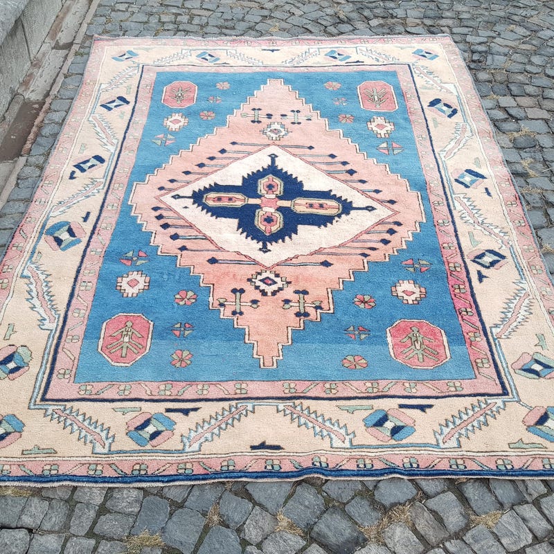 Vintage Carpet Oushak - Etsy