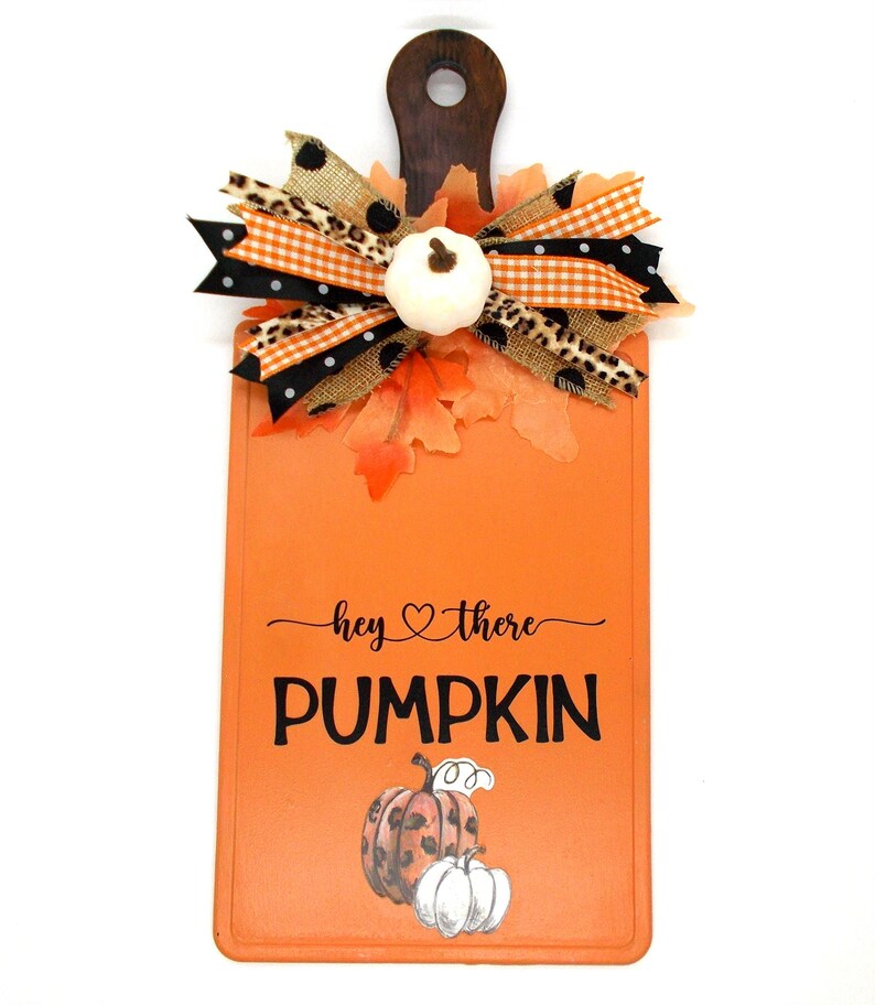 Cutting Board Fall Decoration, Cutting Board Halloween Decoration, Fall ...