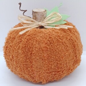 Faux Chenille Pumpkins Set of 3, Yarn Wrapped Pumpkins, Fall Decor ...