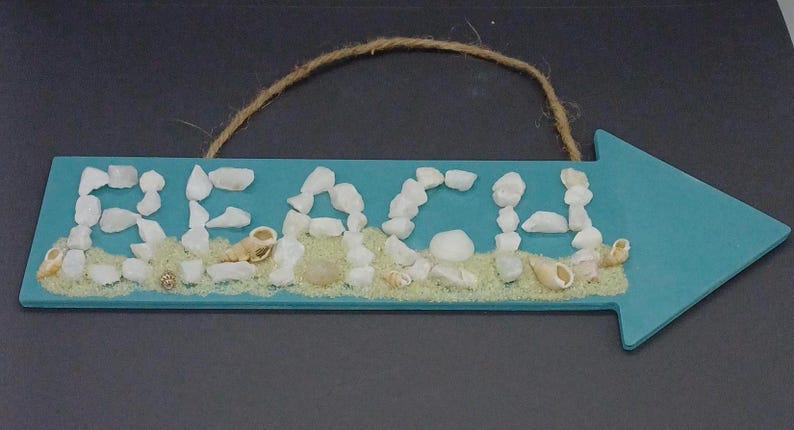 Beach Sign, Beach Wall Hanging, Coastal Wall Decor, Beach Wall Art ...