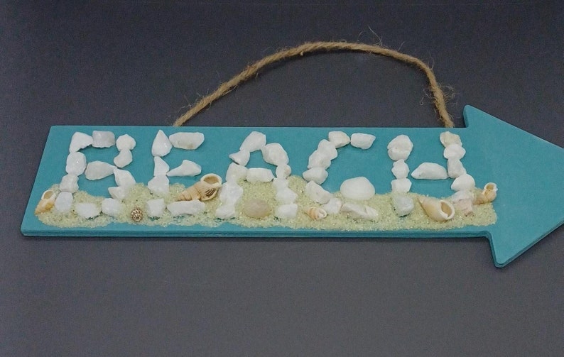 Beach Sign, Beach Wall Hanging, Coastal Wall Decor, Beach Wall Art ...