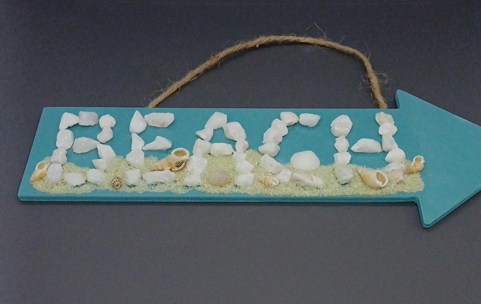 Beach Sign, Beach Wall Hanging, Coastal Wall Decor, Beach Wall Art ...