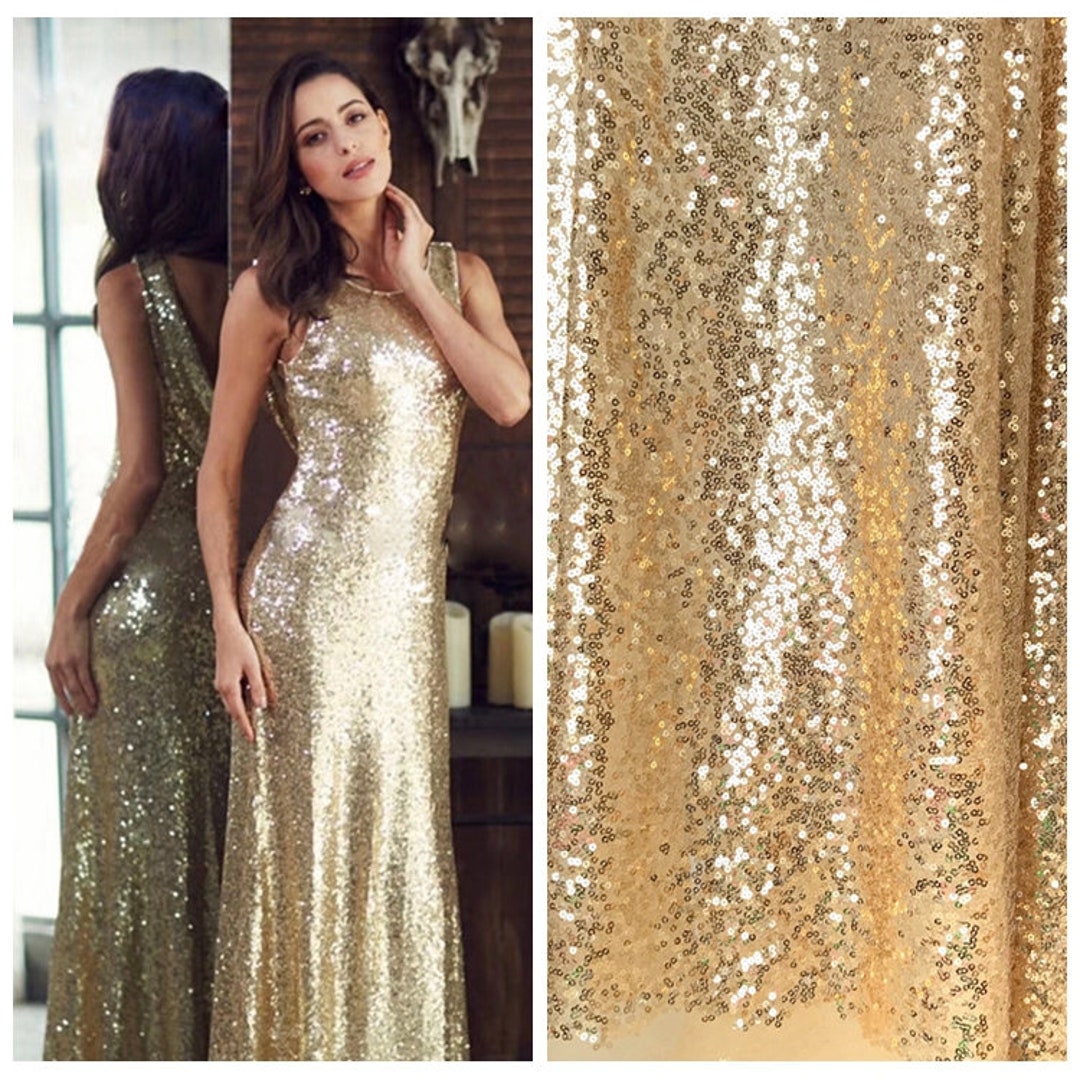 12 Colors Sparkling Full Sequins Lace Fabric, Gold Sequin Fabric, Woman ...