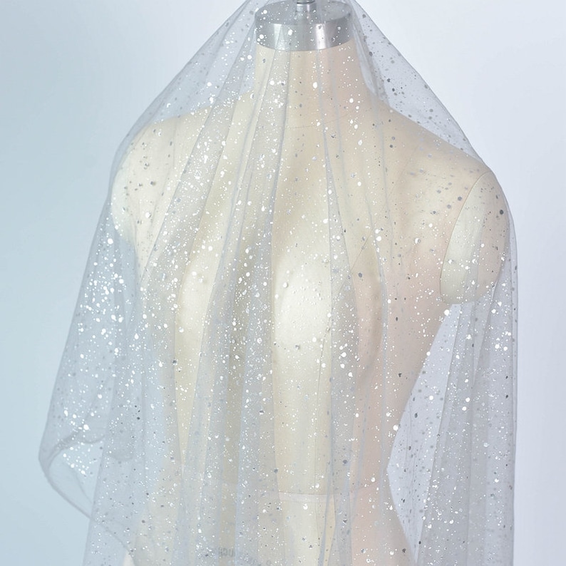 8 Colors Soft Glitter Tulle in Solid Color, Sparkling Tulle for Wedding ...