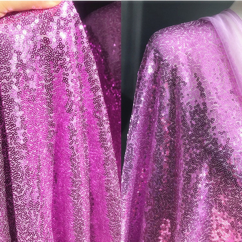 30 Colors Iridescent Sequins Lace Fabric Sequined Embroidery Mesh Tulle ...