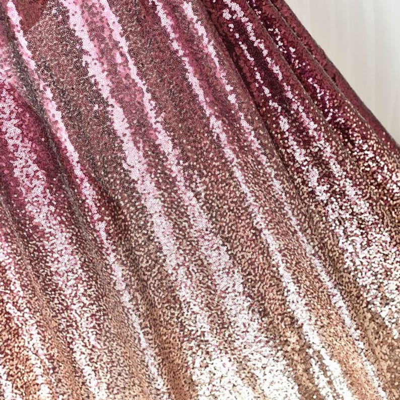 5 Colors Glitter Gradient Full Sequins Lace Fabric Gradient - Etsy