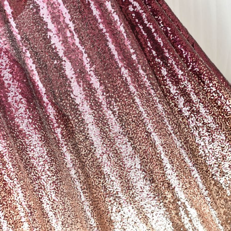 5 Colors Glitter Gradient Full Sequins Lace Fabric Gradient - Etsy