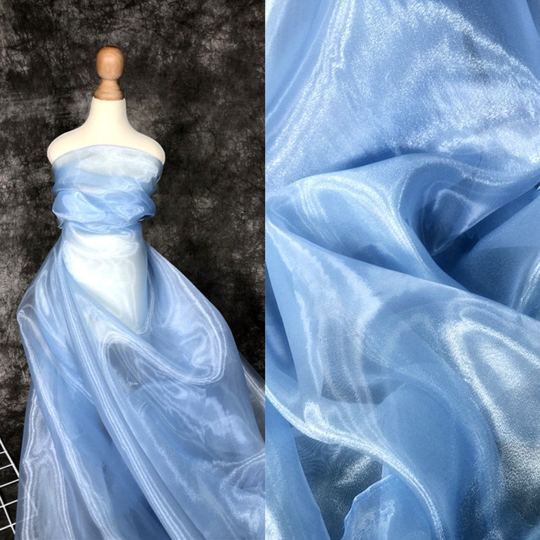 10 Colors Shiny Harder Organza Fabric Stiff Transparent Organza Lace ...