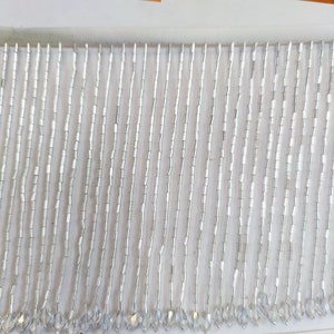 15cm Wide Dangling Crystal Beaded Fringe Trim Heavy Bead Tassel ...
