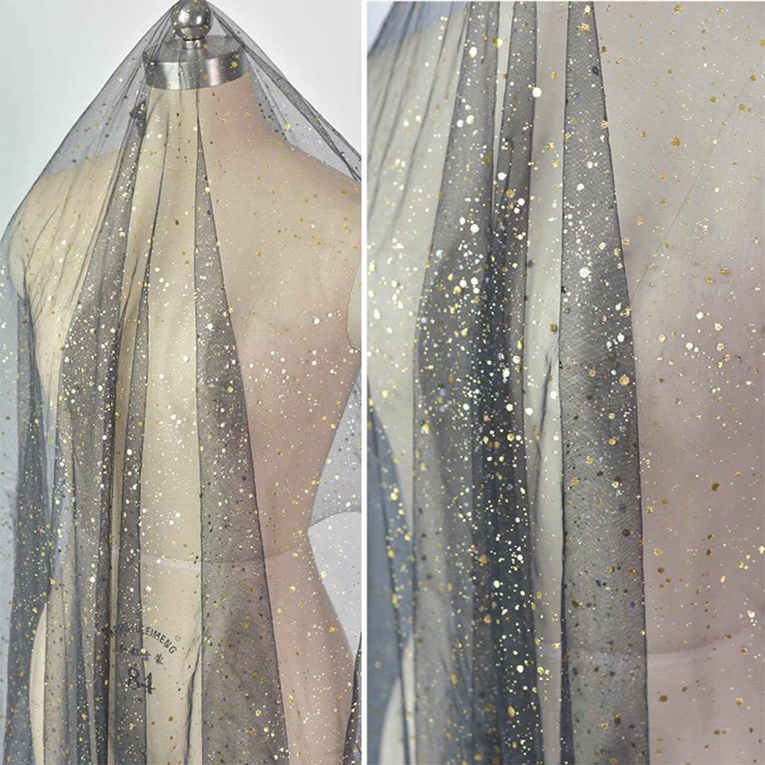 8 Colors Soft Glitter Tulle in Solid Color, Sparkling Tulle for Wedding ...