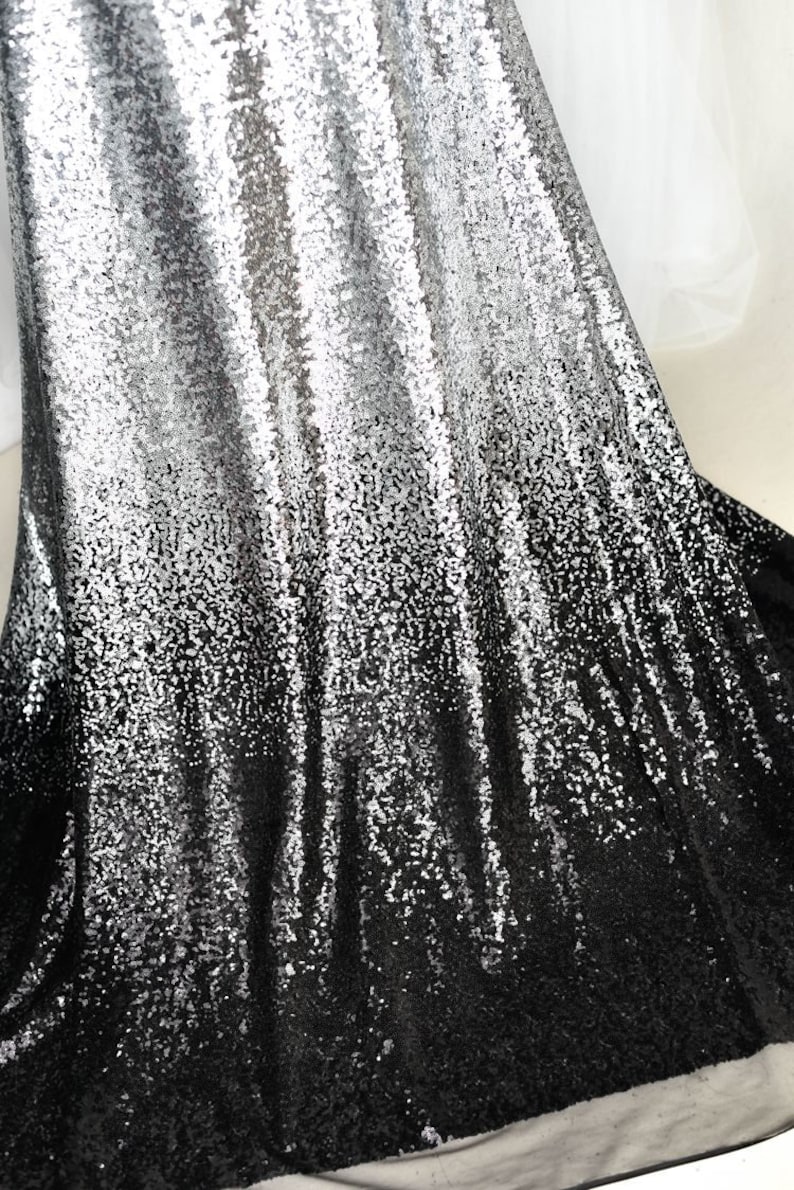 5 Colors Glitter Gradient Full Sequins Lace Fabric Gradient - Etsy