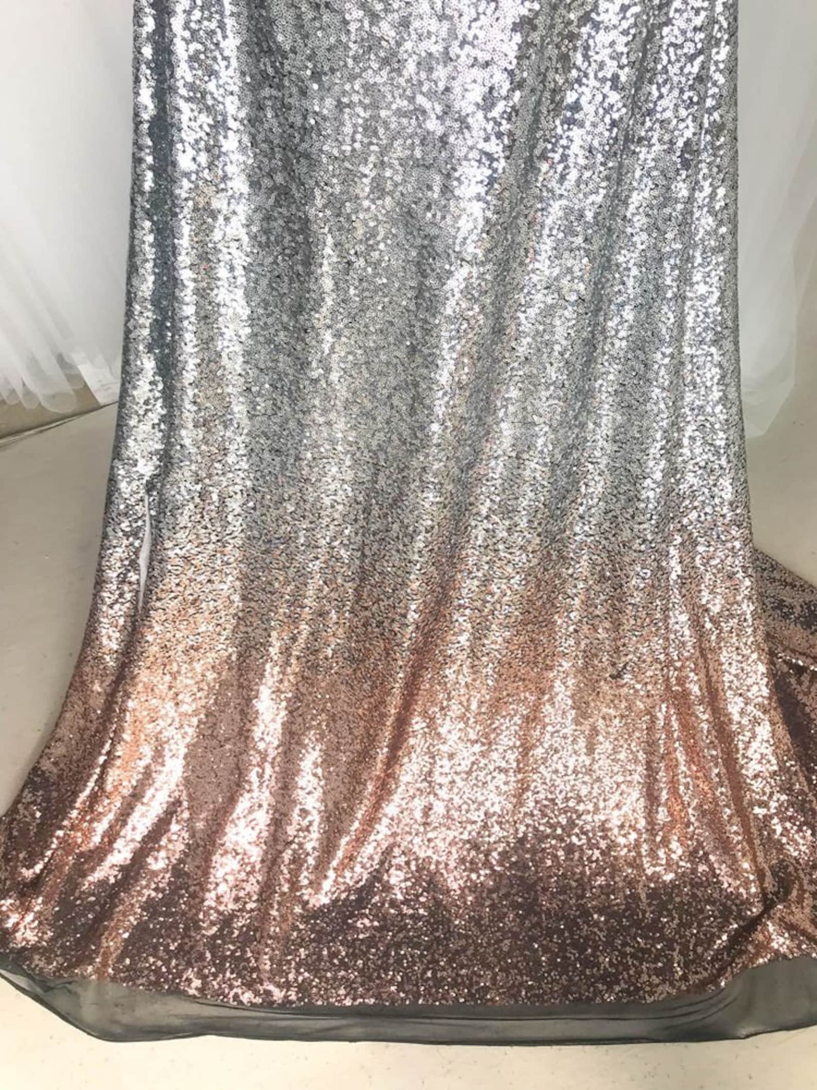 5 Colors Glitter Gradient Full Sequins Lace Fabric Gradient - Etsy