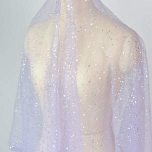 8 Colors Soft Glitter Tulle in Solid Color, Sparkling Tulle for Wedding ...