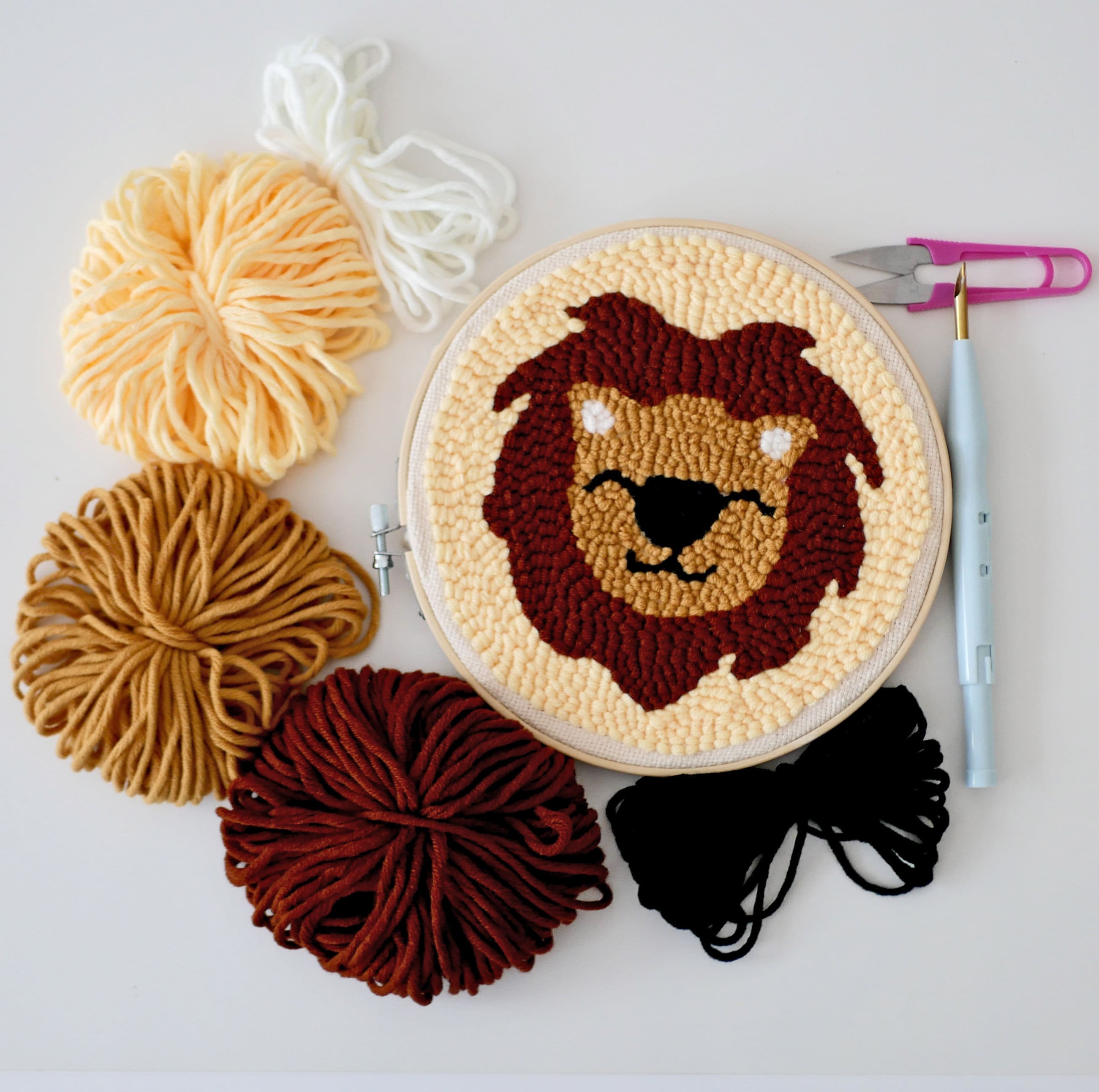 Beginner Punch Needle Kit DIY Set Embroidery DIY Kit Punch | Etsy