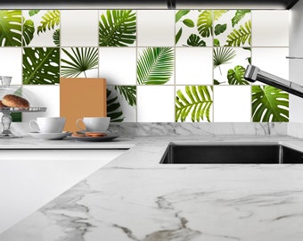 Green Tile Decals - Etsy