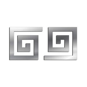 Greek Key Interior Decoration With Mirror Effect Mirror Wall - Etsy