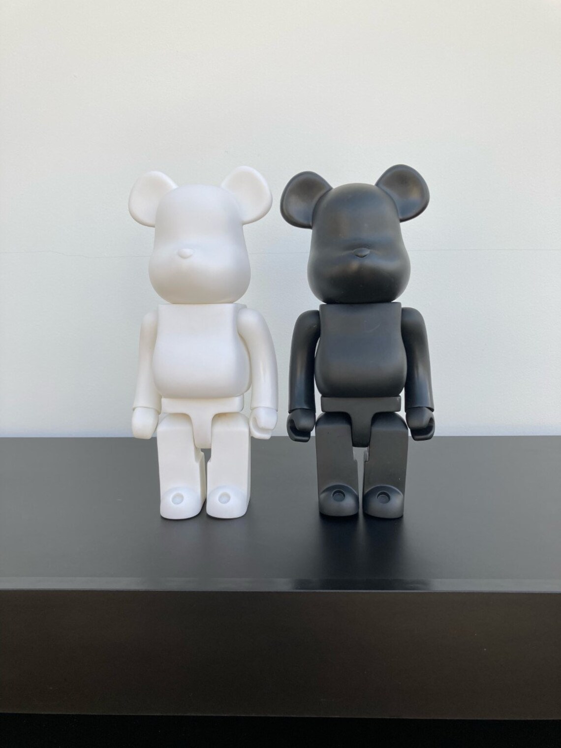 2 bearbrick 400% 28CM 1 BLACK & 1 WHITE / Action Figure | Etsy