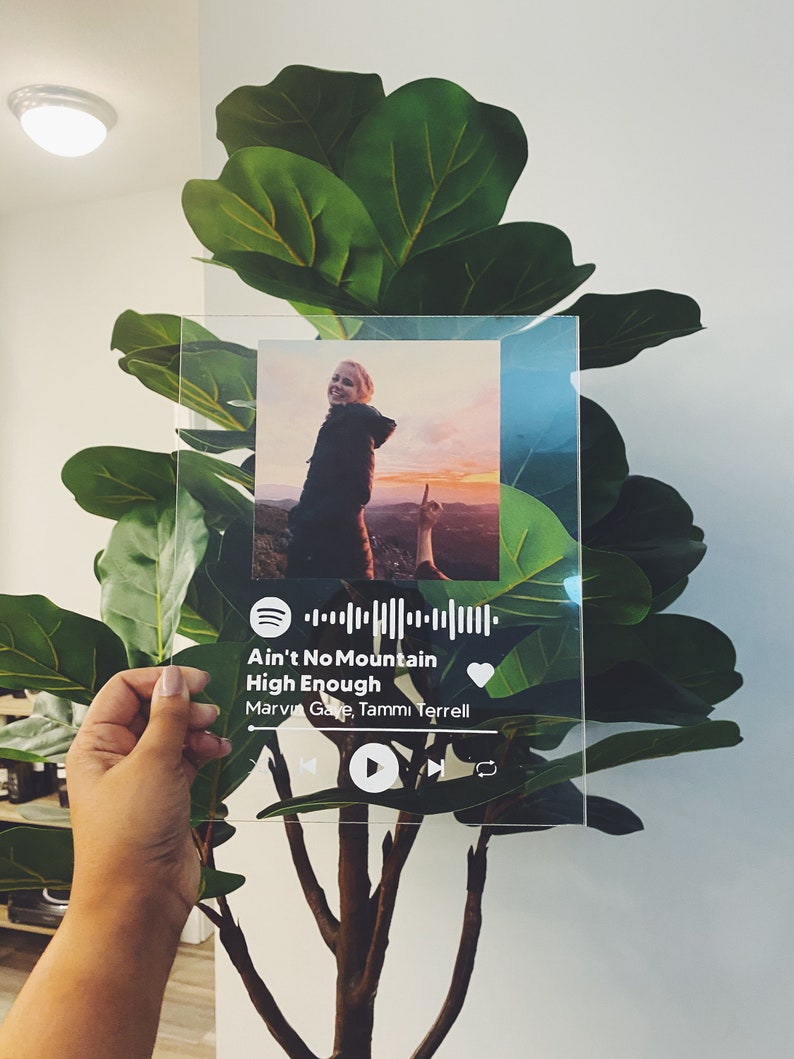 Spotify Glass Custom Framed Spotify Art Spotify Scan Code Etsy