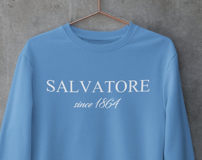 Salvatore Since 1864 Crewneck Sweatshirt the Vampire Diaries Damon ...