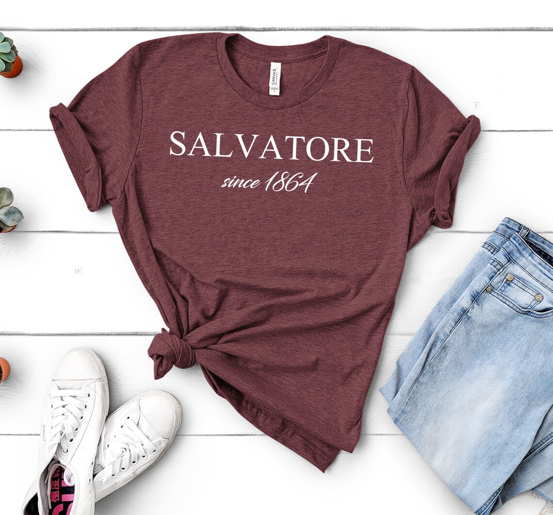 Salvatore Since 1864 Tshirt |the Vampire Diaries Damon Stefan Salvatore ...