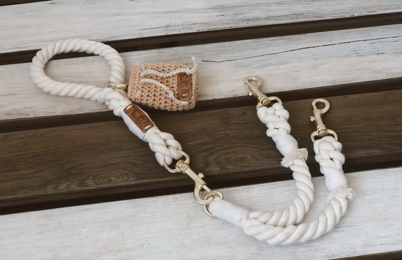 Double Dog Leash Dual Dog Lead Double Rope Dog Leash | Etsy