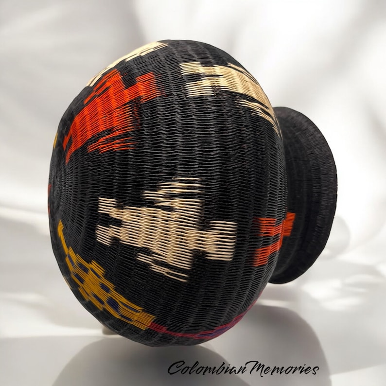 Authentic Handwoven Werregue Basket - Unique Colombian Artisan Craft ...