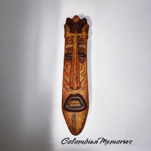 Handcrafted Ceramic Mask Wall Art - Unique Artisan Decor From Boyacá ...