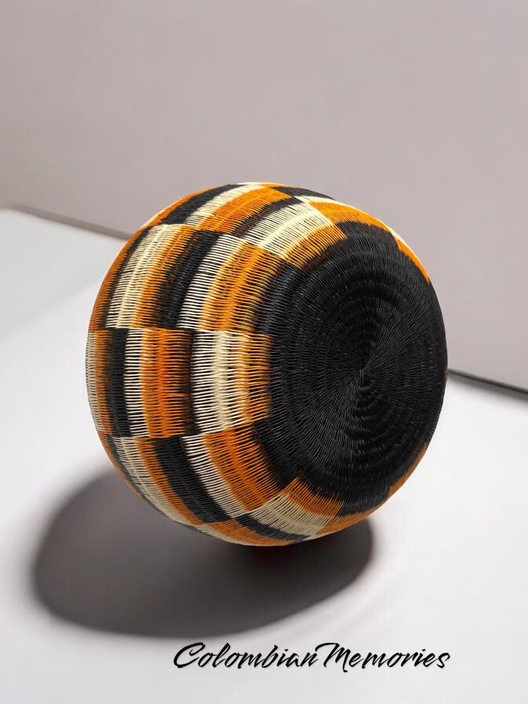 Handwoven Werregue Basket - Authentic Colombian Decor - Eco-friendly ...