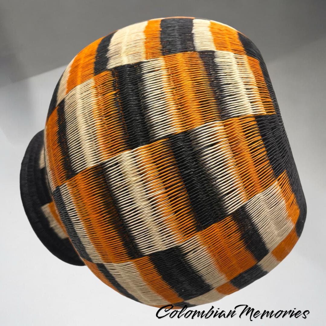 Handwoven Werregue Basket - Authentic Colombian Decor - Eco-friendly ...