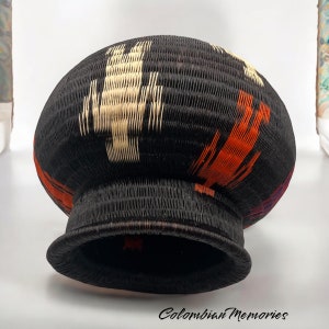 Authentic Handwoven Werregue Basket - Unique Colombian Artisan Craft ...