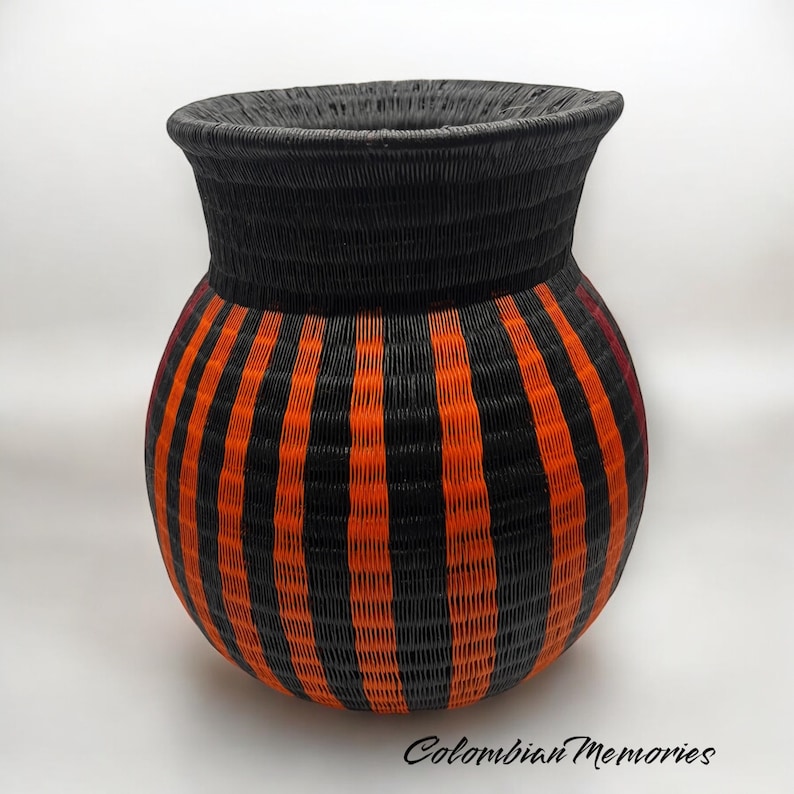 Handwoven Werregue Basket - Authentic Colombian Art - Sustainable Home ...