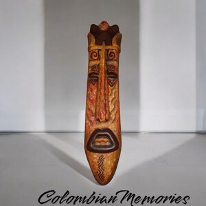 Handcrafted Ceramic Mask Wall Art - Unique Artisan Decor From Boyacá ...