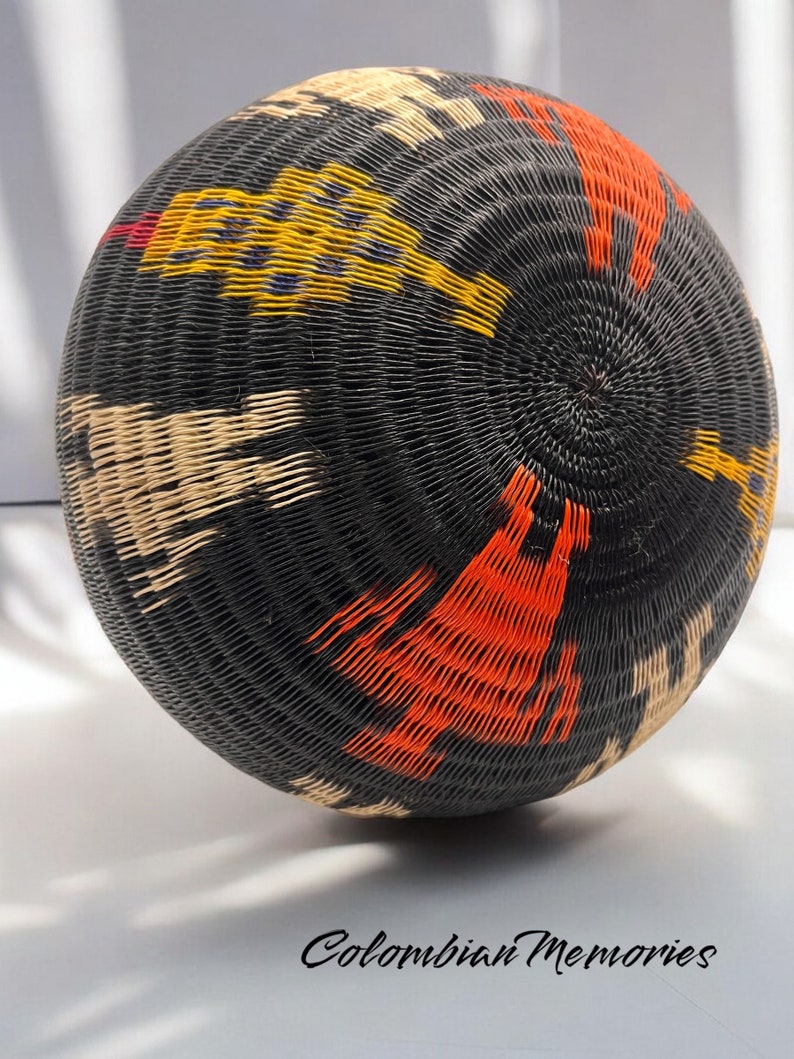 Authentic Handwoven Werregue Basket - Unique Colombian Artisan Craft ...