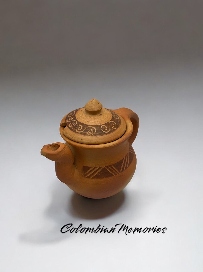 Handmade Clay Sugar Bowl and Salt Cellar – Ráquira Pottery – Colombian ...