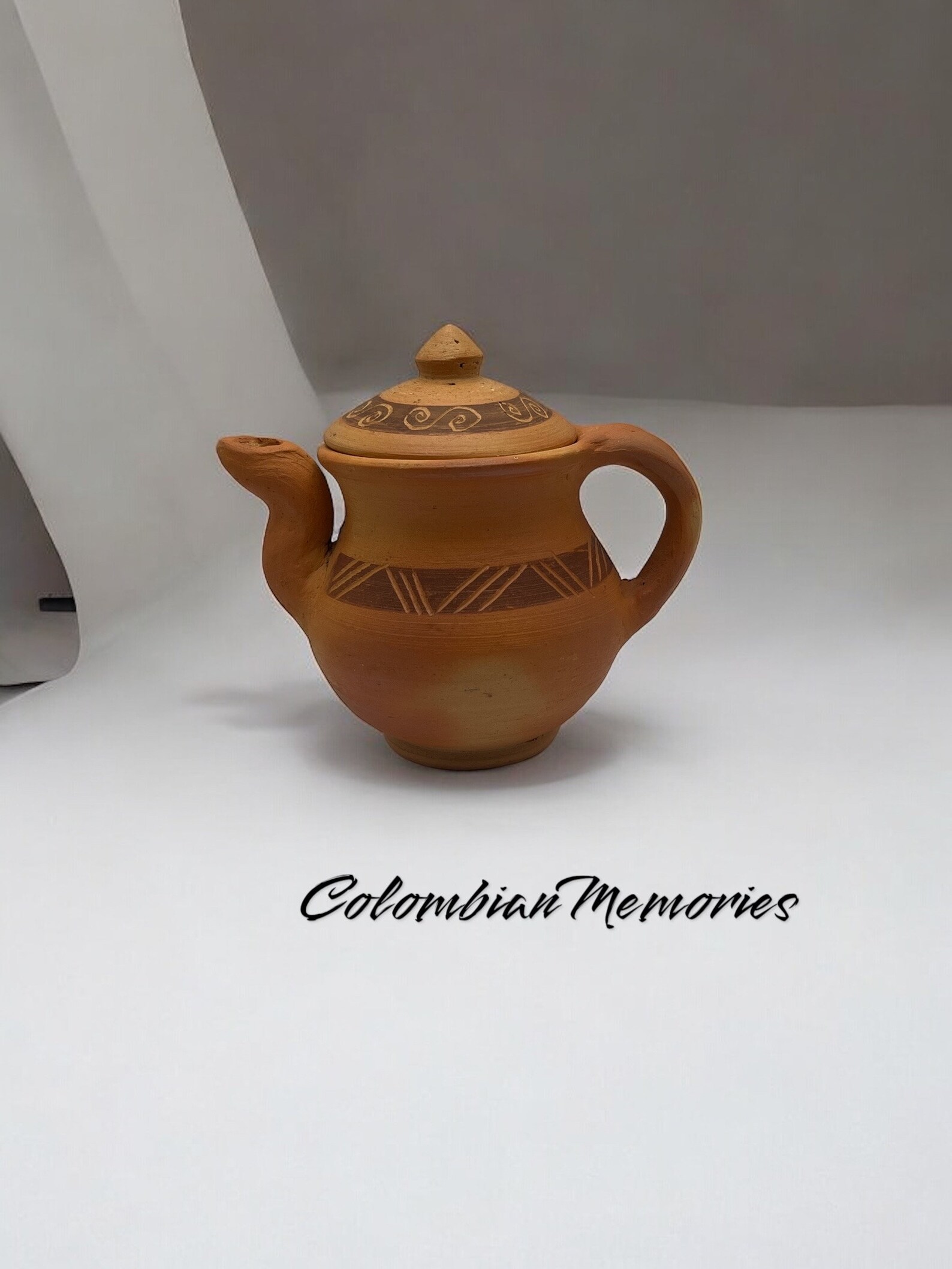 Handmade Clay Sugar Bowl and Salt Cellar – Ráquira Pottery – Colombian ...