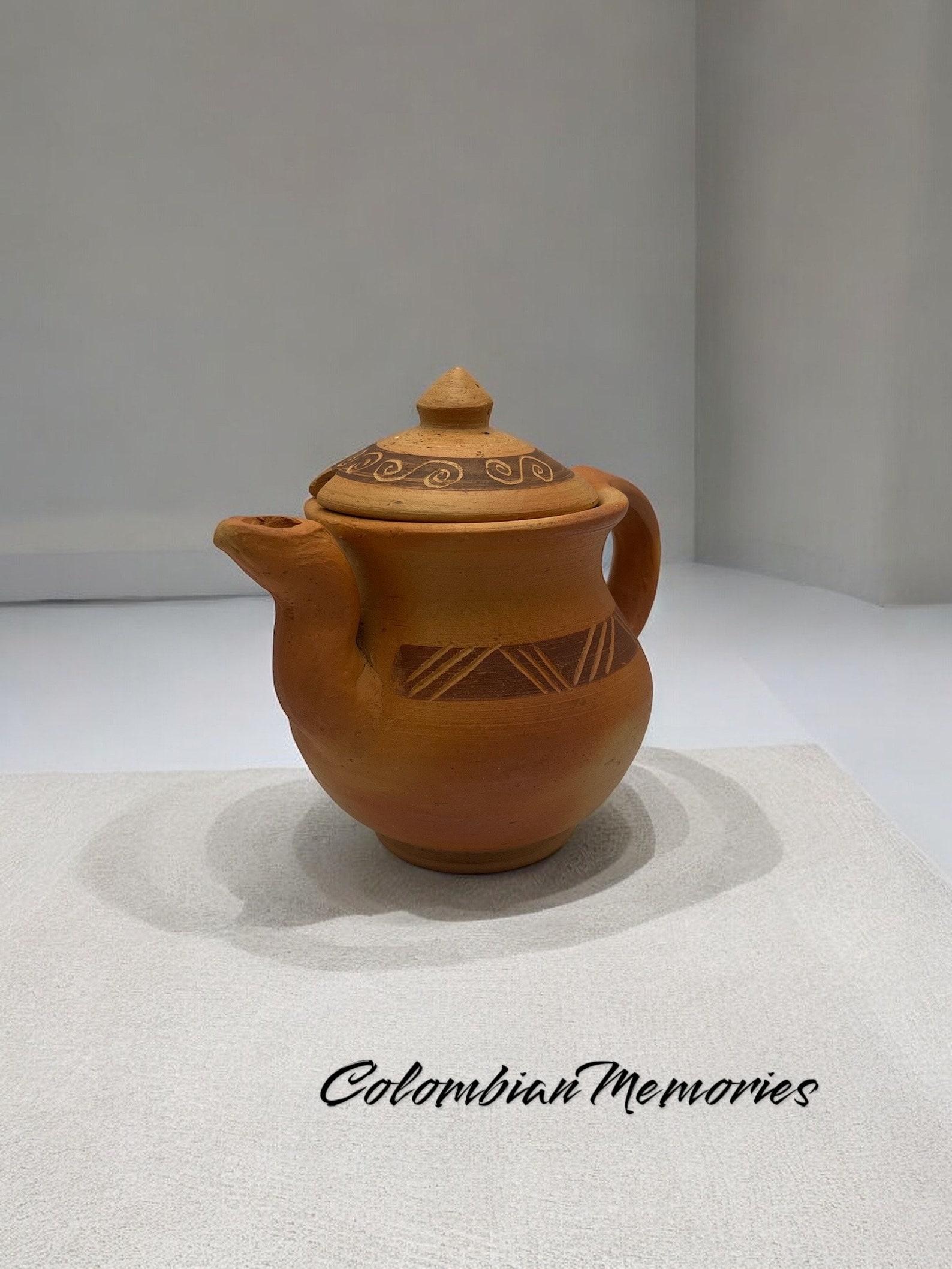 Handmade Clay Sugar Bowl and Salt Cellar – Ráquira Pottery – Colombian ...