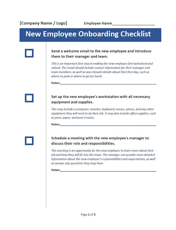Checklists In Word Editable Employee Checklist Templates In Word To