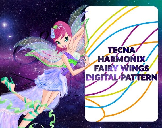 DIGITAL PATTERN Tecna Harmonix Wings winx Club Cosplay - Etsy