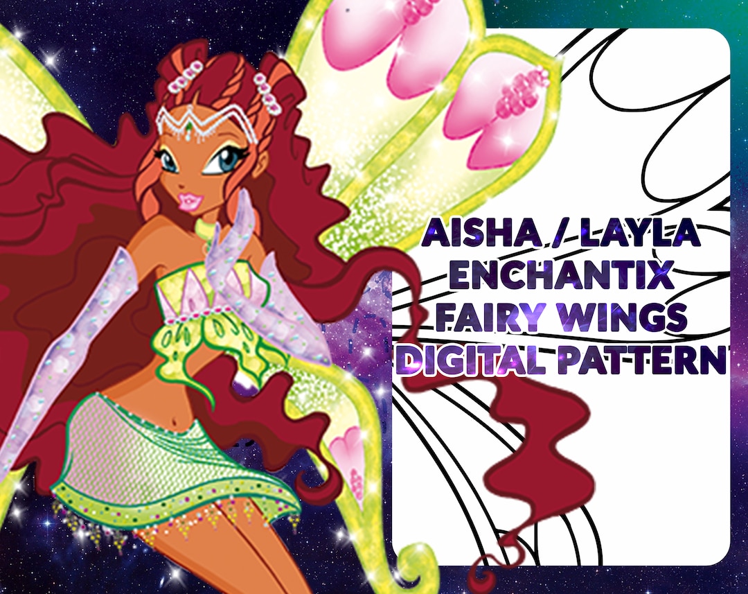 DIGITAL PATTERN - Aisha / Layla Enchantix Wings (winx Club) - Cosplay, Costume, A4 & US Letter ...