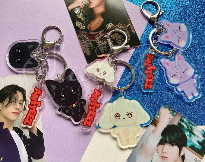 ATEEZ Aniteez Acrylic Pendant Chibi, K-pop Stay Key Pendant Keychain - Etsy