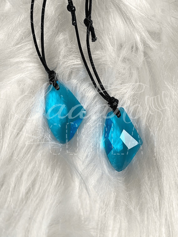 Mermaid Inspired Turquoise Moonstone Necklace H2O Mako Mermaids Fantasy Cosplay Costume Etsy