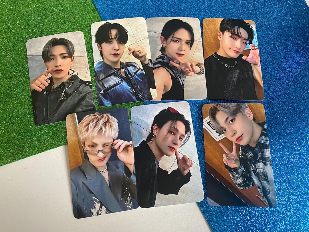 ATEEZ Photocards Double-sided, K-pop Fanmade, ATZ Atiny, Photocard Art ...