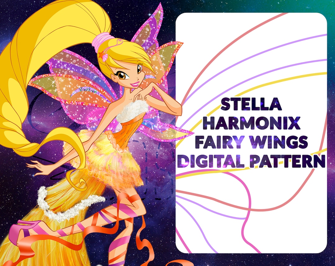 DIGITAL PATTERN Stella Harmonix Wings winx Club Cosplay, Costume, A4 & US Letter - Etsy
