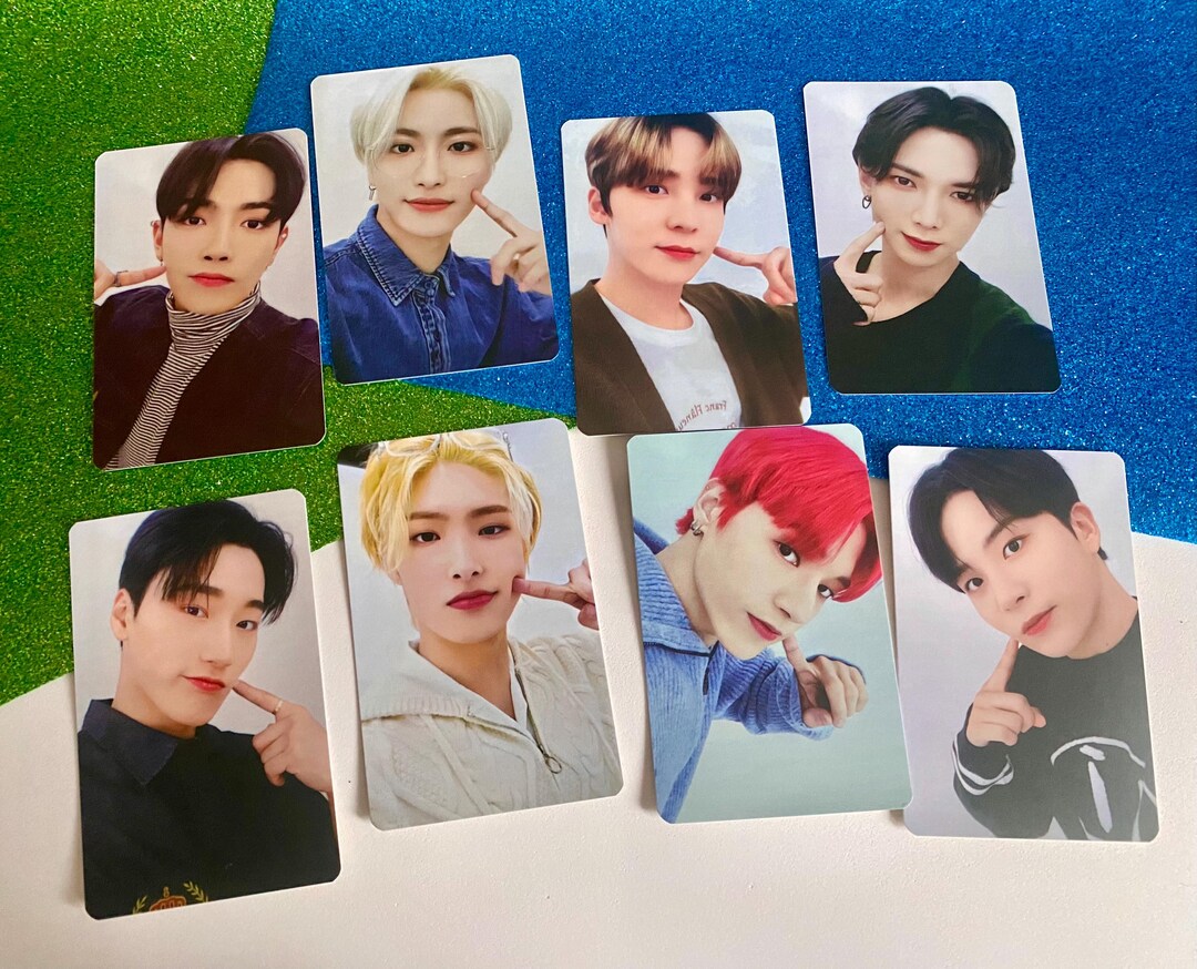 ATEEZ Photocards Poke Double-sided, K-pop Fanmade, ATZ Atiny, Photocard ...